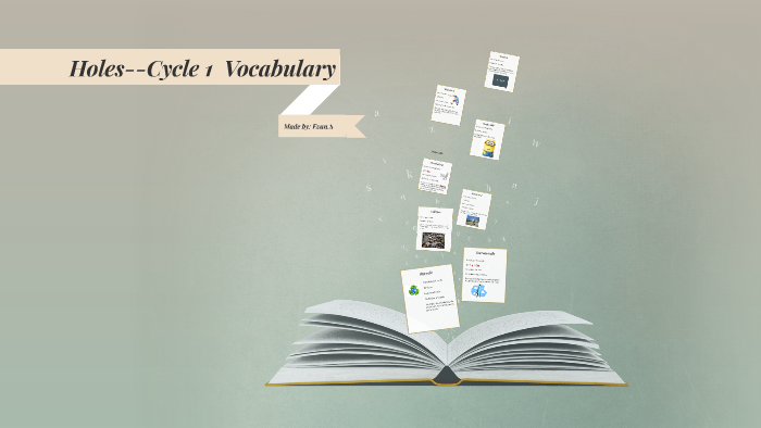 Holes--Cycle 1 Vocabulary by Evan S on Prezi
