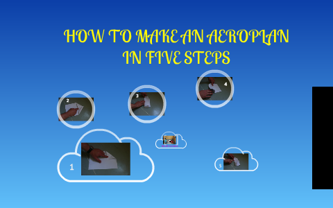 HOW TO MAKE AN AEROPLAN IN FIVE STEPS by Simona Granfol