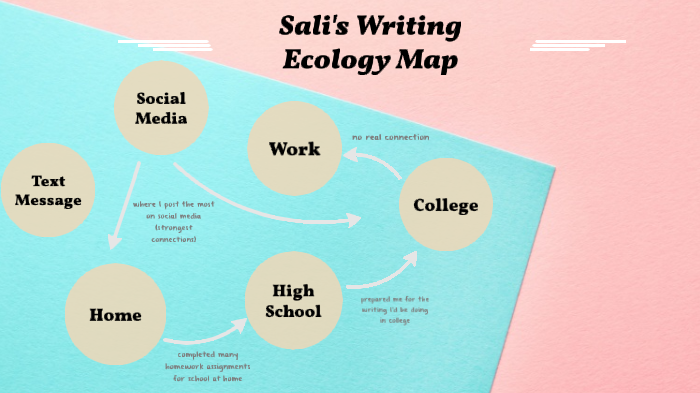 My writing ecology map by Sali Sanogo on Prezi
