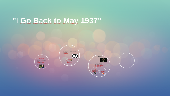 I Go Back to May 1937 by Sharon Olds by Amy Janes on Prezi