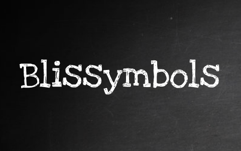 Blissymbols by Alexander McBride