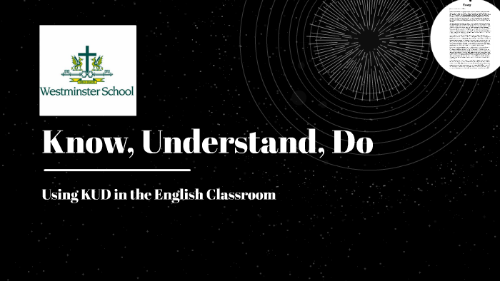 Know, Understand, Do by rachel abercrombie on Prezi