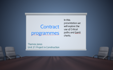 Contract programmes by on Prezi