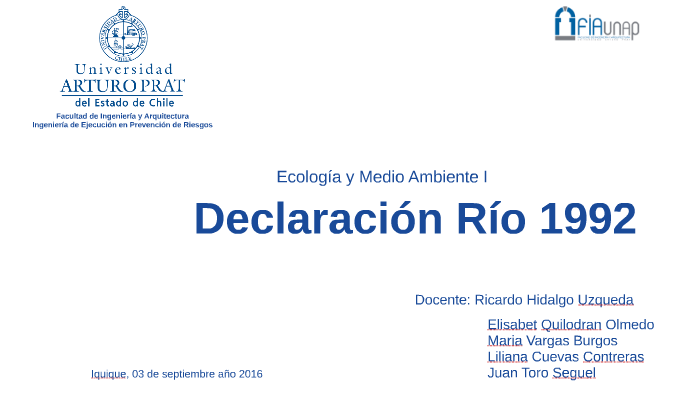 Declaración Río 1992 by Juan Toro on Prezi
