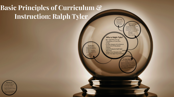 Basic Principles of Curriculum & Instruction: Ralph Tyler by Jordyn ...