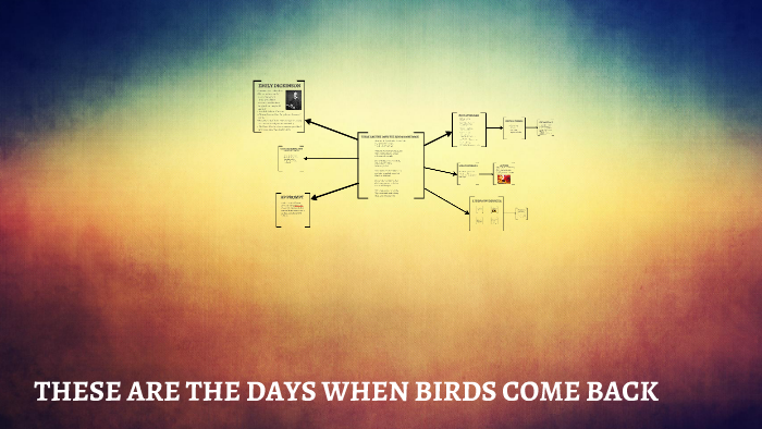 THESE ARE THE DAYS WHEN BIRDS COME BACK by Nikki Menis on Prezi