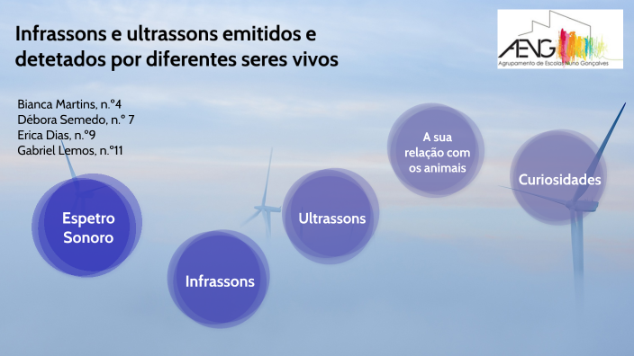 Infrassons e ultrassons emitidos e detetados por diferentes seres vivos ...