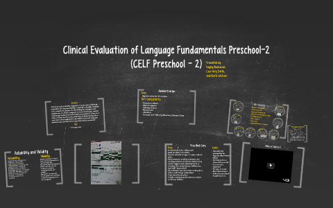 Clinical Evaluation of Language Fundamentals Preschool-2 by Hayley ...