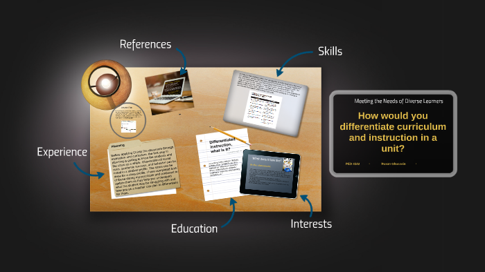 How would you differentiate curriculum and instruction in a by roxan ...