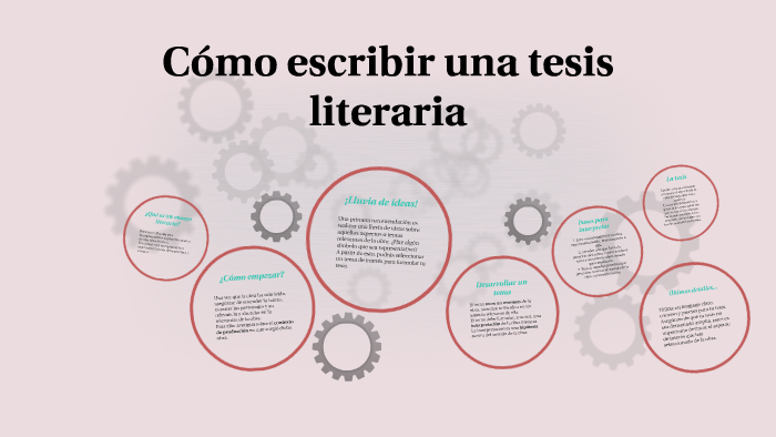 Cómo escribir una tesis literaria by Cris Gatou on Prezi