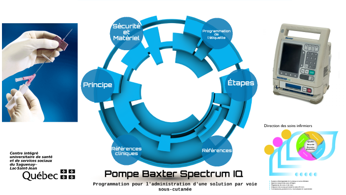 Programmation de la pompe à perfusion Baxter Spectrum IQ pour l ...