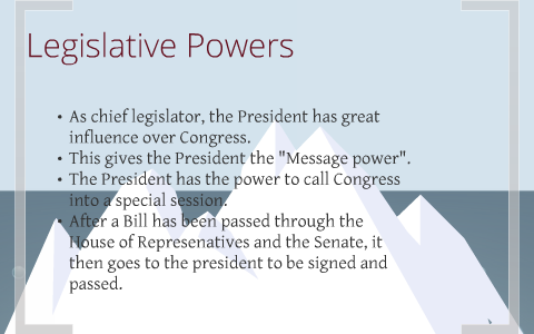 The President's Legislative and Judicial Powers by Emily Hoover on Prezi