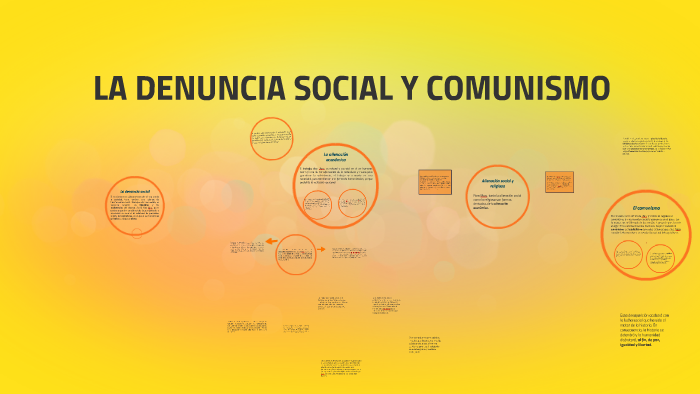 LA DENUNCIA SOCIAL Y COMUNISMO by wilson saavedra