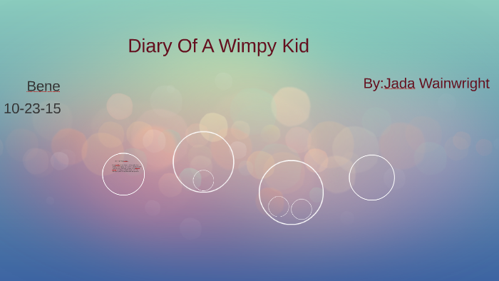 Diary Of A Wimpy Kid by Jada Wainwright on Prezi
