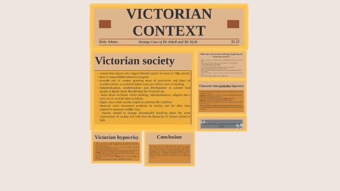VICTORIAN CONTEXT by Ruby Adams on Prezi