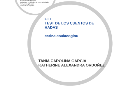 TEST DE LOS CUENTOS DE HADAS by tania carolina garcia on Prezi