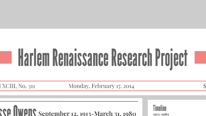 Harlem Renaissance Research Project by Maddie Briscoe on Prezi