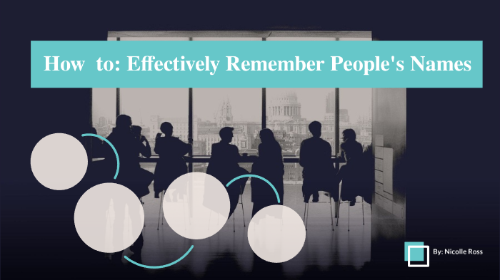 How to Remember Peoples Names by Nicolle Ross on Prezi