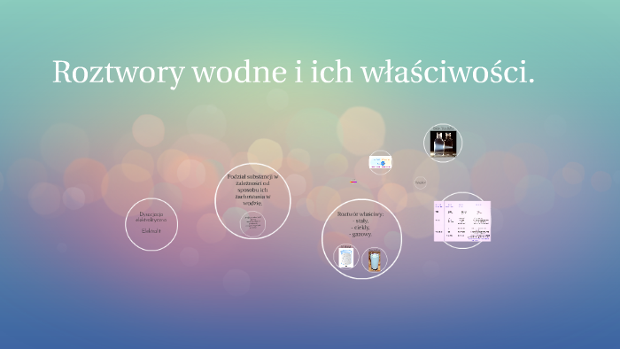 Roztwory wodne i ich właściwości. by Rachel Duda on Prezi