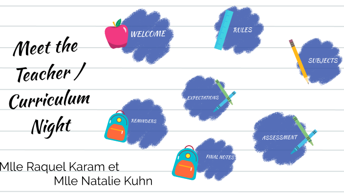 2021 Meet the Teacher / Curriculum Night by Raquel-Pauline Karam on Prezi