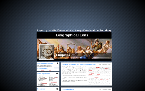 Biographical Lens- Euripides by Sraavya Kakarlapudi on Prezi