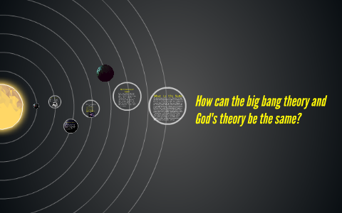 How can the big bang theory and God's theory be the same? by Eden ...