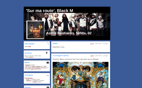 Black M Sur ma route by Me Me again on Prezi