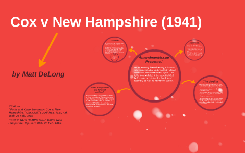 Cox v New Hampshire (1941) by Matthew DeLong on Prezi