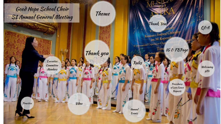 Good Hope School Choir S1 AGM 2020-2021 by Lorraine Chan on Prezi