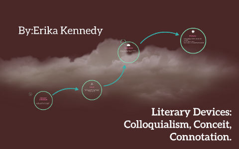 Literary Devices: Colloquialism, Conceit, Connotation. by Erika Kennedy