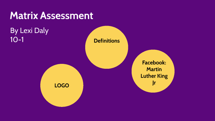 Matrix Assessment by Lexi Daly on Prezi