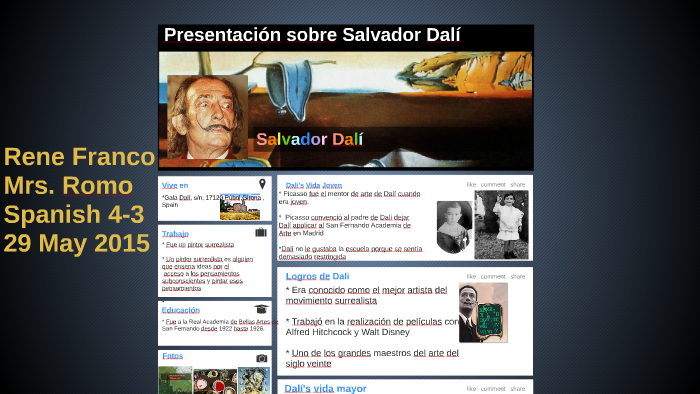 Salvador Dali Spanish by James Franco on Prezi