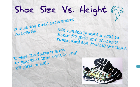 Shoe Size vs. Height by kelsey collie on Prezi