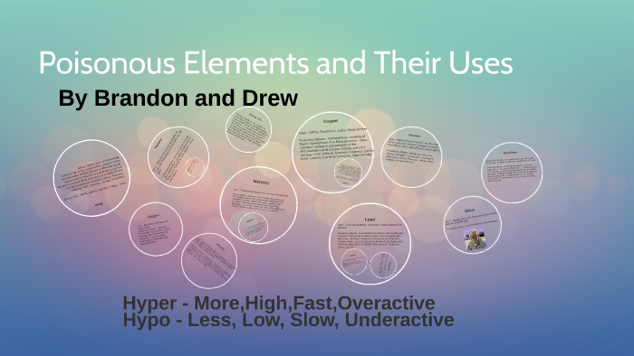 Poisonous Elements and Their Uses by Brandon Elliott on Prezi
