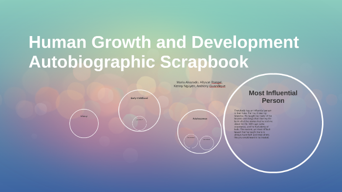 Human Growth and Development Autobiographic Scrapbook by Allyson Rangel ...