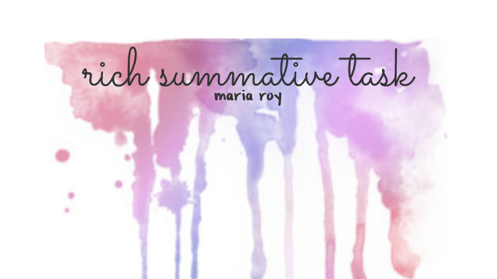rich summative task // english by maria roy on Prezi
