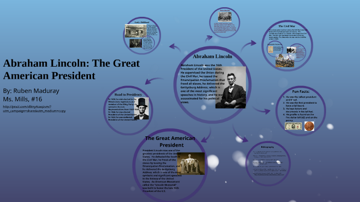 Abraham Lincoln was the 16th President of the United States. by ...