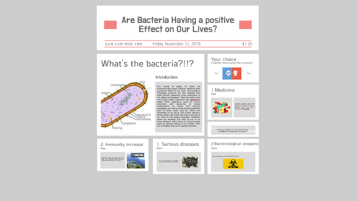 Are bacteria having a positive effect on our lives? by yeanghean jo on ...