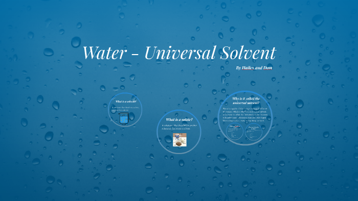 Water - Universal Solvent by hailey phillips on Prezi