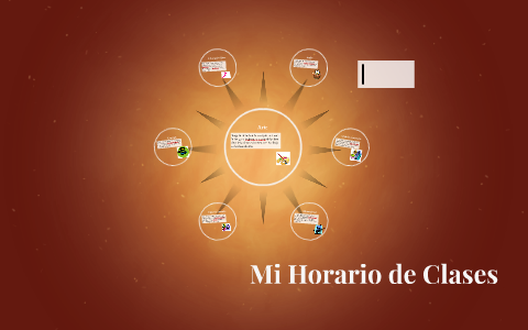 Mi Horario de Clases by Emily Dawsone on Prezi