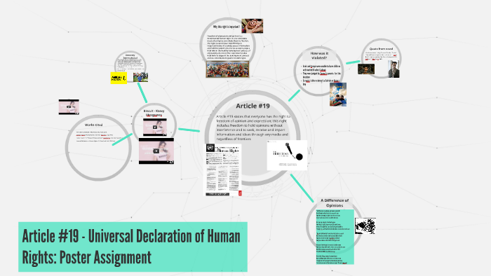 Article #19 - Universal Declaration of Human Rights: Poster by Allie ...