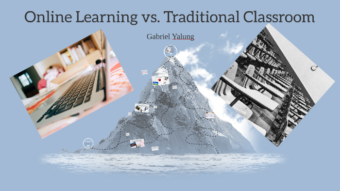 Online Learning vs. Traditional Classroom by Gabriel Yalung on Prezi