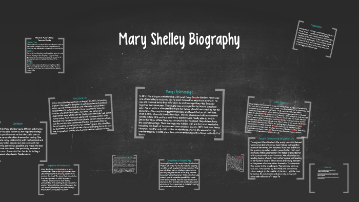 Mary Shelley Biography by Brynnie Chambers