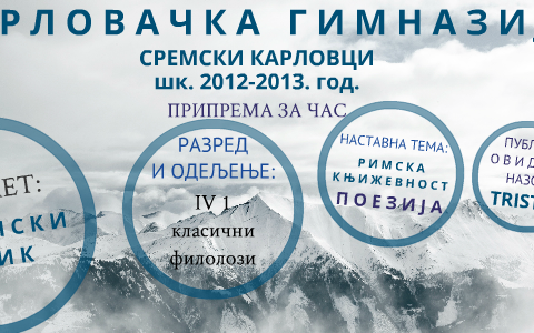 OVIDIUS, Tristia, III, X, 1-40 by Julia Selig on Prezi