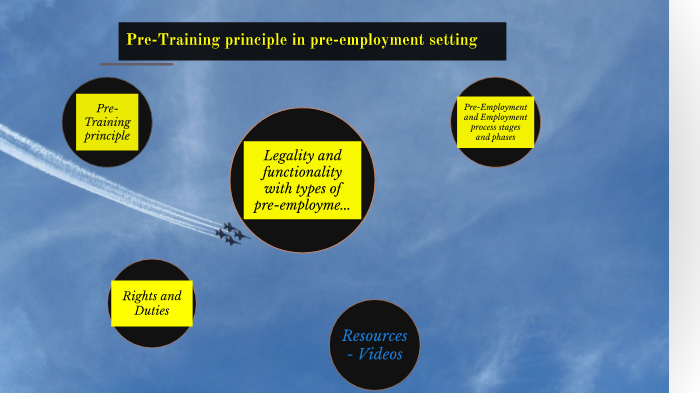 Pre-Training principle in pre-employment setting by Strahinja Dakic on ...