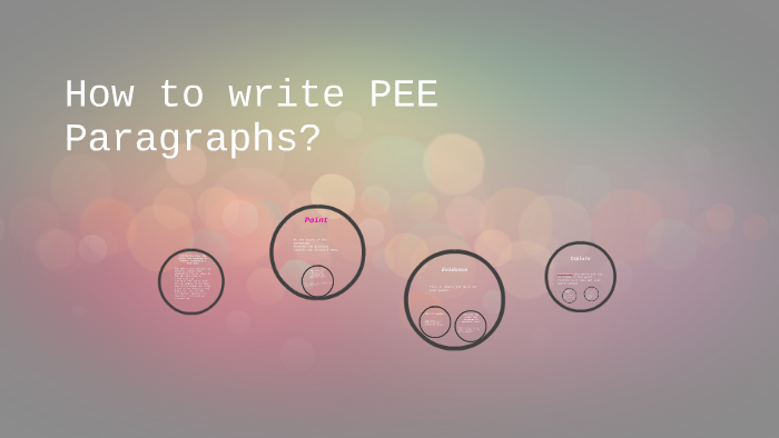 How to write PEE Paragraphs? by Lola Ducan on Prezi