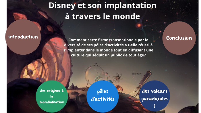 Disney et son implantation à travers le monde by Alizée Quezada on Prezi