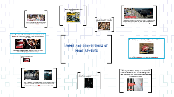 Codes and conventions of print adverts by Cara Rhodes on Prezi