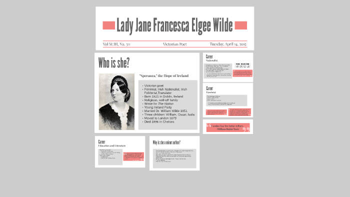 Lady Jane Francesca Elgee Wilde by Maegan Jacot on Prezi