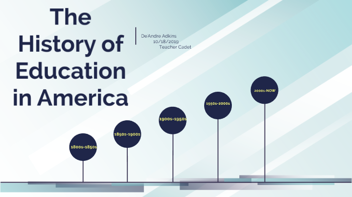 The History of Education in America by DeAndre Adkins on Prezi